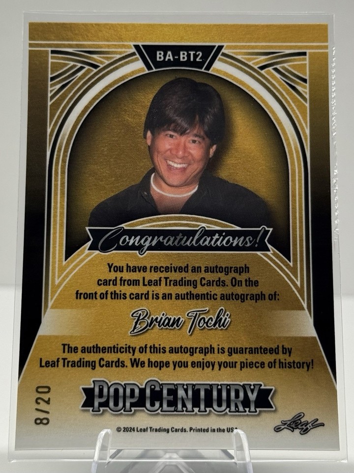 2024 Leaf Metal Pop Century Brian Tochi BA-BT2 AUTO SILVER SHIMMER /20 ...