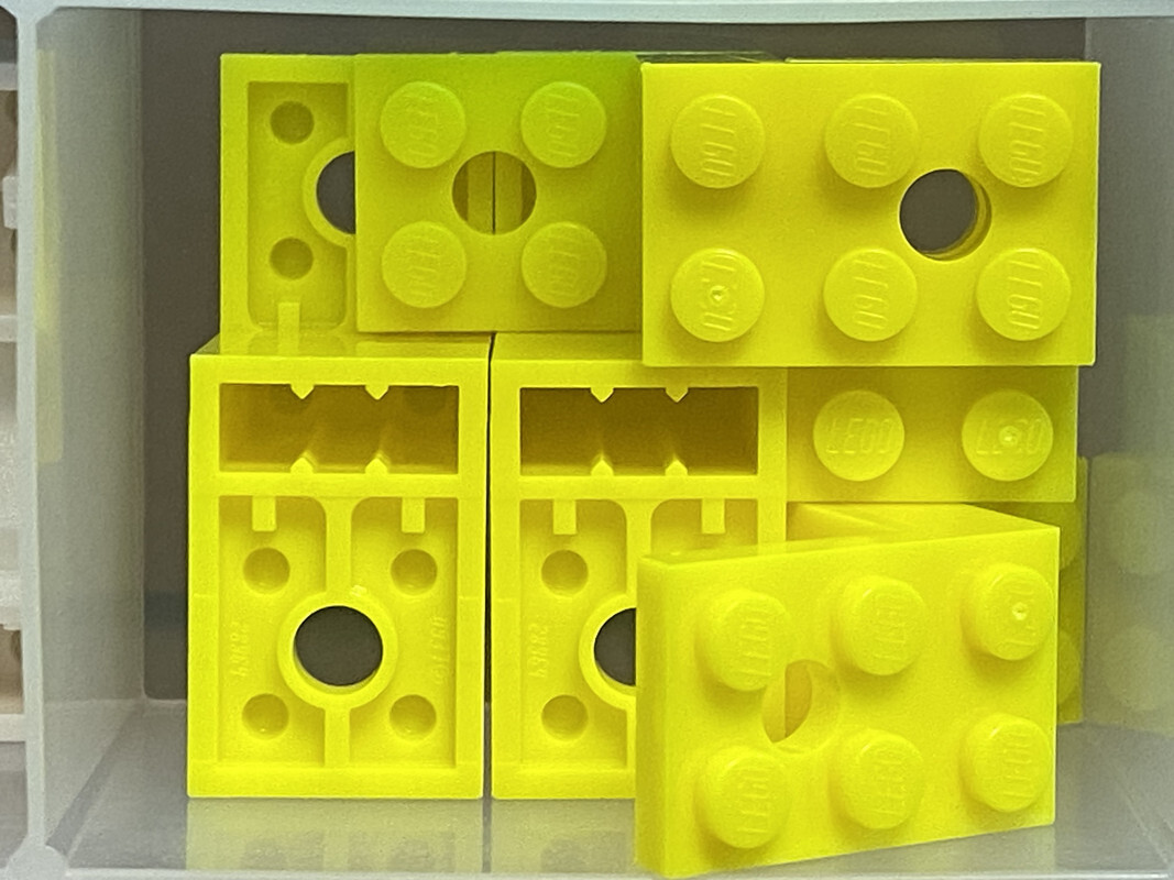 LEGO Parts - Neon Yellow Bracket 5 x 2 x 2 1/3 - No 76766 - QTY 5 | eBay