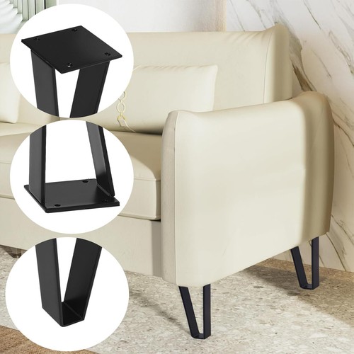 8 inch Metal Bench Legs Triangle-Shape Furniture Legs Solid Steel Table ...