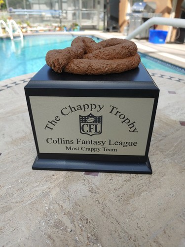 POOP Trophy -Fantasy Football Trophy - POOP Trophy - Last Place - 18 ...
