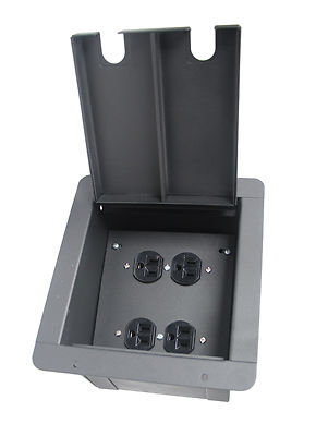 Recessed Church Pocket Stage Floor Box w/4 AC Outlets | eBay