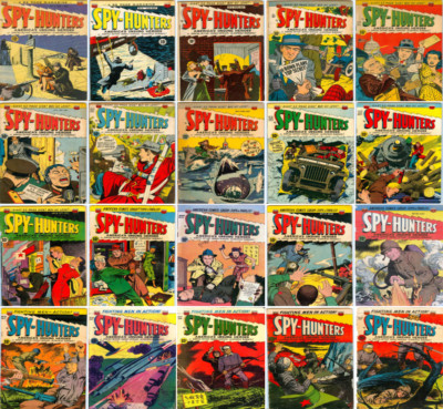 1949 - 1953 Spy-Hunters Comic Book Package - 21 eBooks on CD | eBay