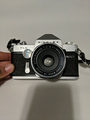 Singlex TLS Ricoh 35mm SLR Film Camera , Auto Rikenon 2.8 55mm Lens ...