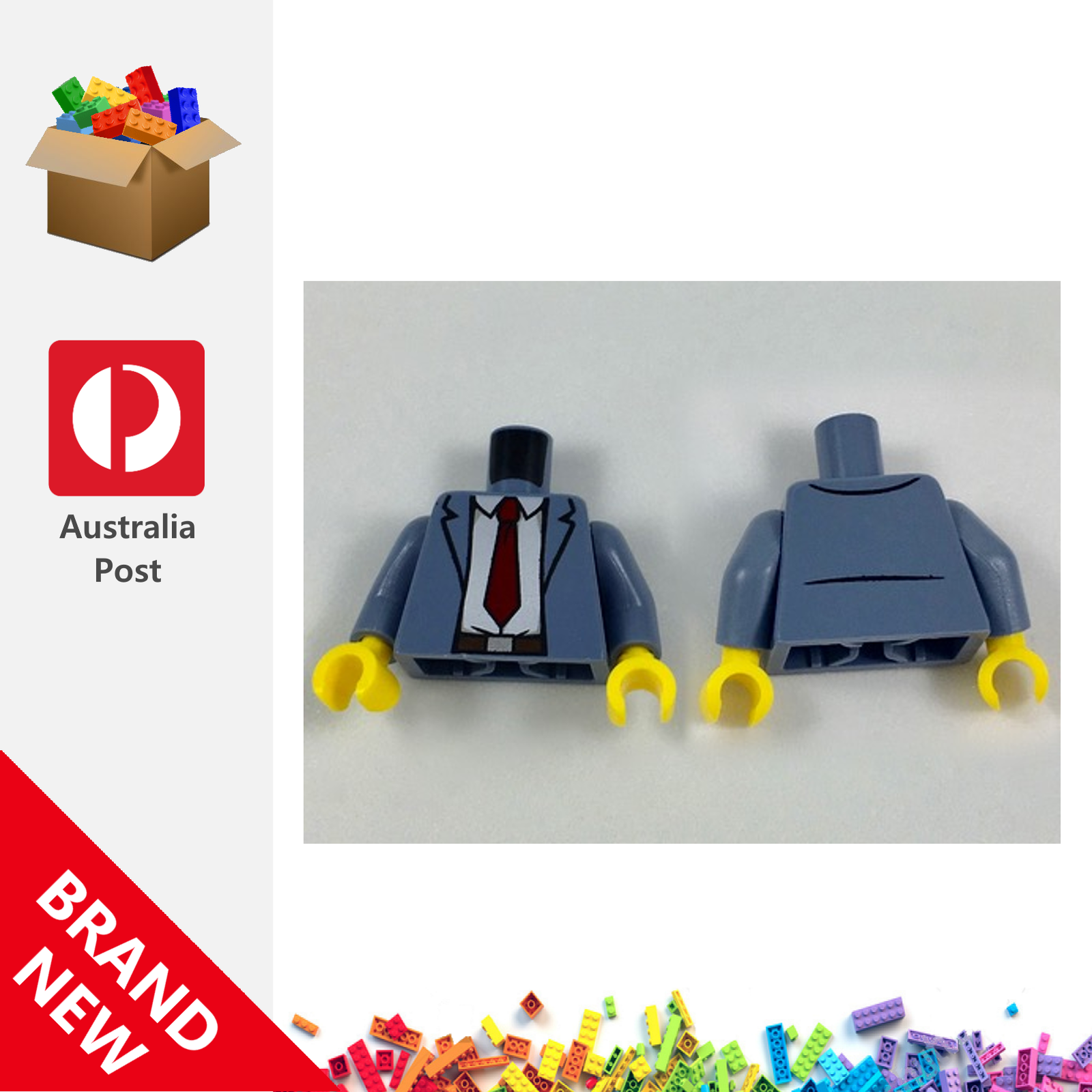 Genuine LEGO™ Sand Blue Torso Open Suit Jacket 973 6100023 New | eBay