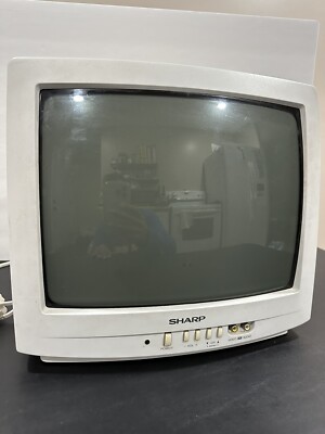 Vintage 2001 Sharp 13N-M150B 13” CRT TV Retro Gaming Television w ...