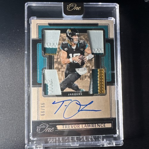 2024 panini one football Trevor Lawrence Quad Patch On Card Auto 99/99 ...