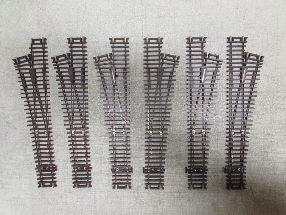 6 ATLAS NICKLE/SILVER CUSTOMLINE SWITCH TURNOUTS CODE 83 HO SCALE (LOT 132) | eBay