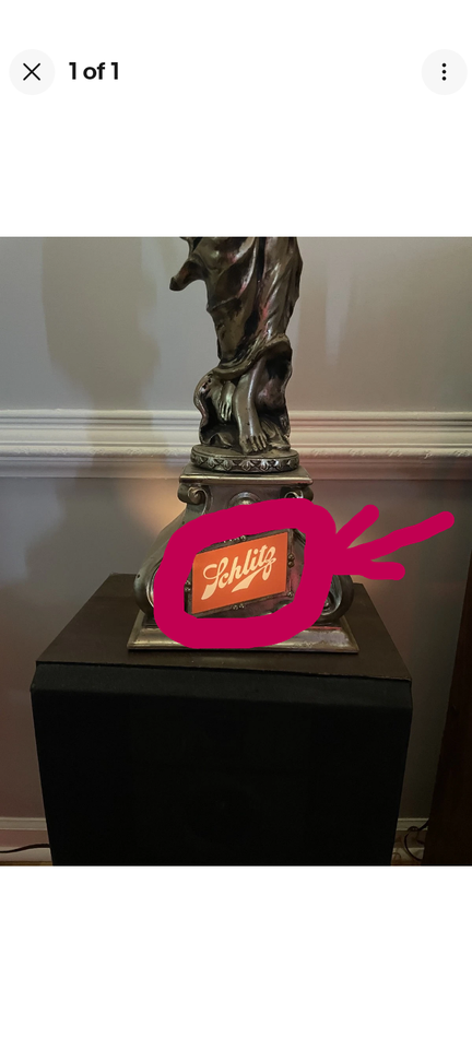 SCHLITZ BEER Reproduction REPLACEMENT Lense for Lady Statue !! | eBay