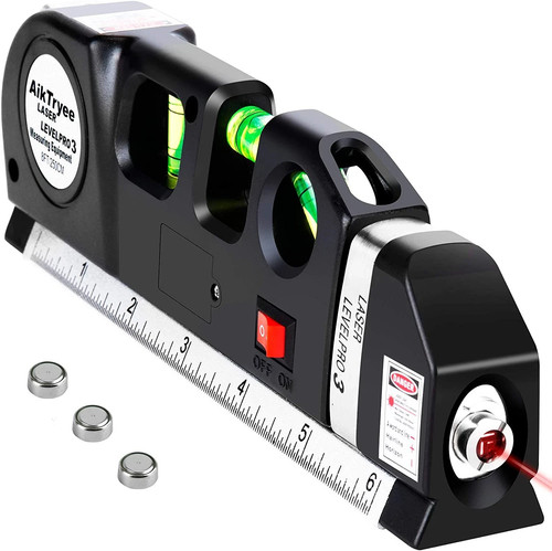 Laser Level Line Tool, Multipurpose Laser Level Kit Standard Cross Line ...