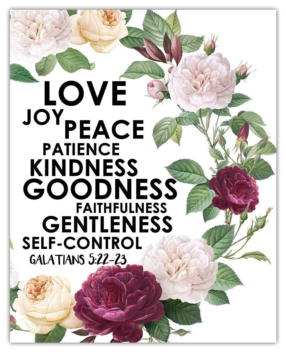 Galatians 5 22 23 Different Colors Love Joy Peace Galatians 5:22 23"