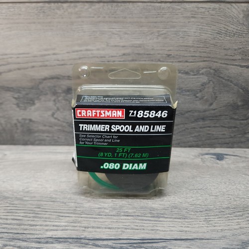 Original Craftsman Replacement Trimmer Spool & Line 71 85846 .080 DIAM ...