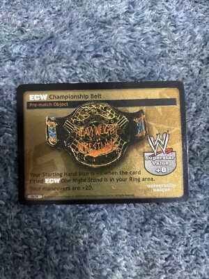 WWF/WWE Raw Deal CCG ECW Championship Belt 28/TK & ECW One Night Stand ...