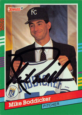 Mike Boddicker autographed Baseball Card (Kansas City Royals) 1991 ...