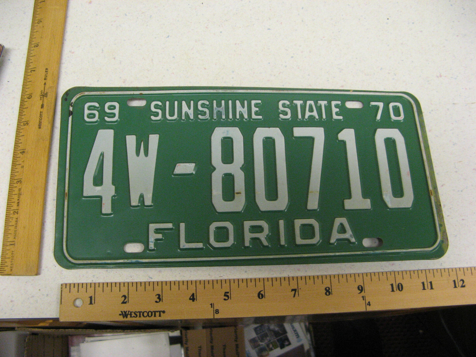 1969 69 1970 70 FLORIDA FL LICENSE PLATE #4W-80710 PINELLAS COUNTY | eBay