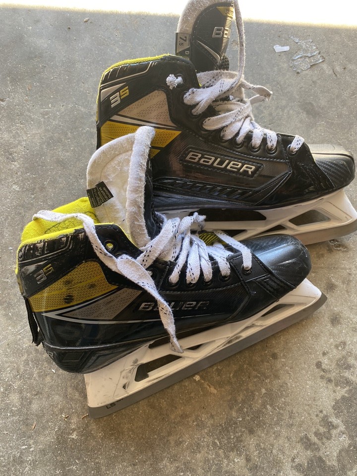 Bauer Supreme 3S Pro Goalie Ice Hockey Skates Senior Size 7.5 D | eBay