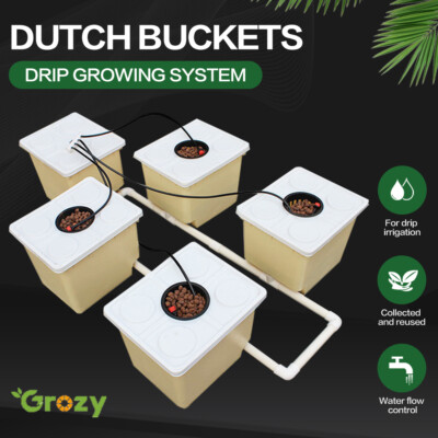 Dutch Buckets Pot Drip Growing Kit DWC Bato Bucket Hydroponic Complete ...