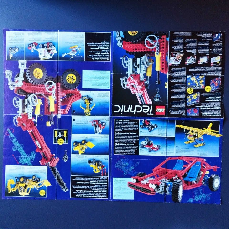 Lego Technic advertising brochure / poster. 1989. | eBay