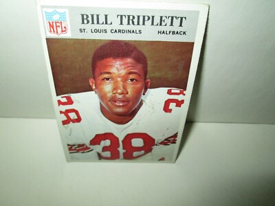 BILL TRIPLETT 1966 Football card Philadelphia #167 rookie Rc ST. LOUIS ...