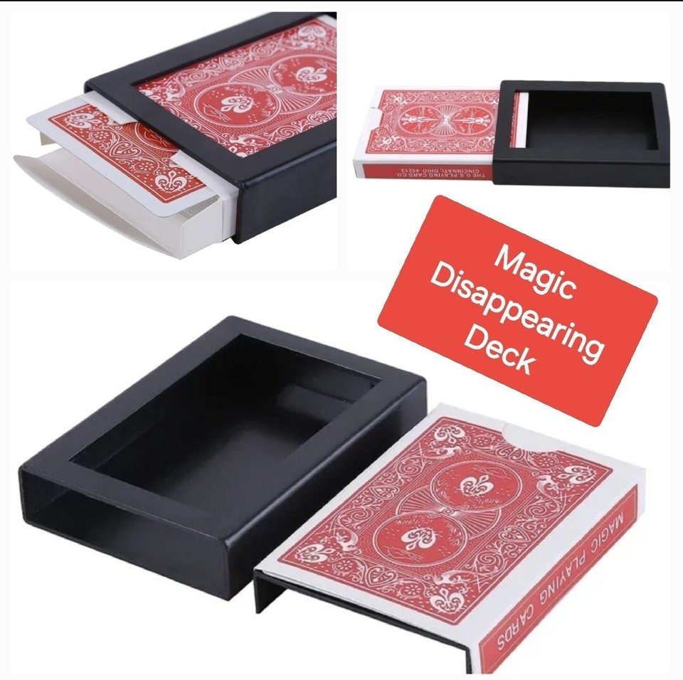 Magic Trick Vanishing Deck Gimmick Disappearing and Appearing Card Illusion T4 | eBay