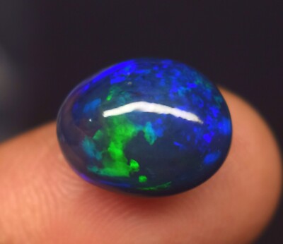 6 CT Natural Ethiopian Opal Fire Oval Loose Gemstone Cabochon 13.9x11 ...