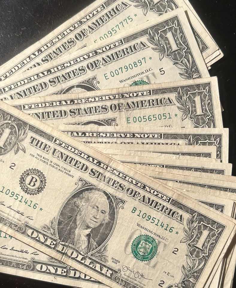 $1 COMMON Star Notes One Dollar Bill Random Note Random District Random ...