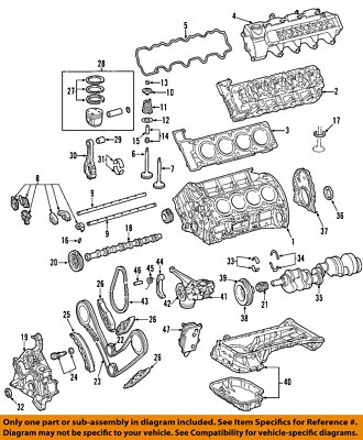 MERCEDES OEM 98-11 C55 AMG Engine Engine Parts-Valve Cover 1130100430 ...