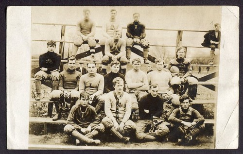 1908 Selinsgrove / Lewistown Pennsylvania Football Team RPPC Postcard ...