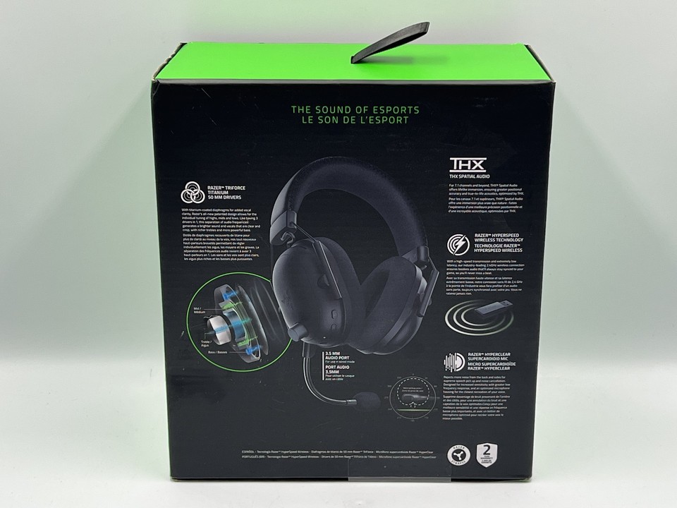 Razer BlackShark V2 Pro RZ04-0322 Wireless Esports Headset Black New ...