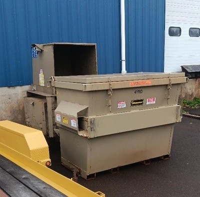2023 HARMONY C100 * 1 Yard STATIONARY COMPACTOR * 4 yd CONTAINER ...