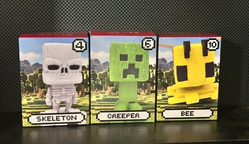 Minecraft McDonald’s Happy Meal Toy Lot Of 3 Skeleton x1, Creeper x1 ...