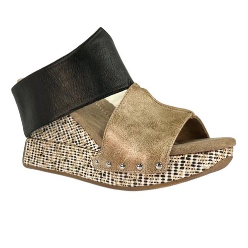 Modzori Reversible Virginia 2 Wedge Espadrille Vegan Heels Shoes US 9 ...