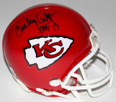 Curley Culp Signed Chiefs Mini-Helmet Inscribed "HOF 13" (Culp Hologram ...
