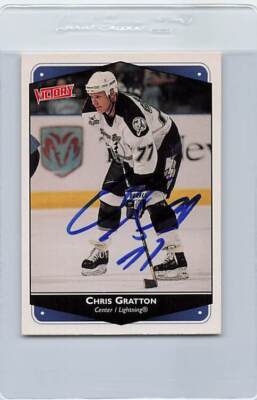1999/00 Victory #274 Chris Gratton Lighting Signed Auto *G7330 | eBay