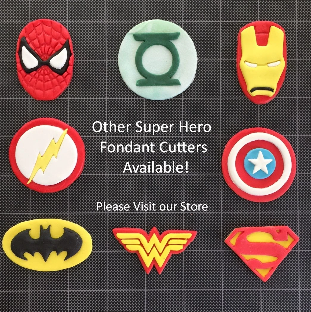 Superhero Fondant Cupcake Toppers