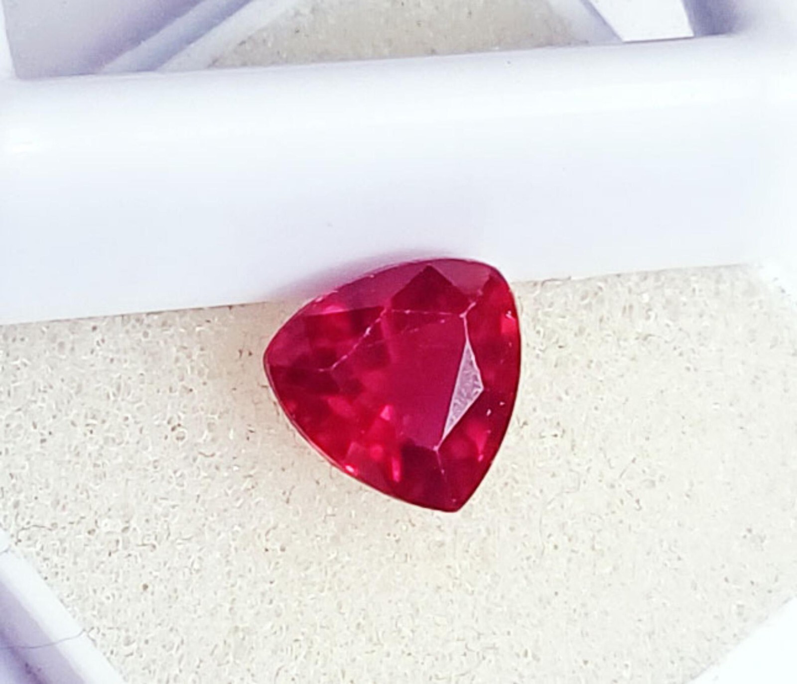 Naturel Rouge Rubis Trillion Forme 3.05 CT Certifié Libre Gemme Avec Sans Cadeau | eBay