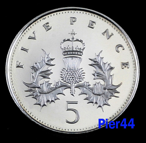 1971 - 2025 5p Five Pence Coins - PROOF & Brilliant Uncirculated (BU ...