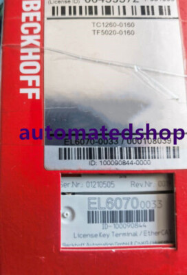 Beckhoff el6070-0033 PLC industrial input and output module brand new ...