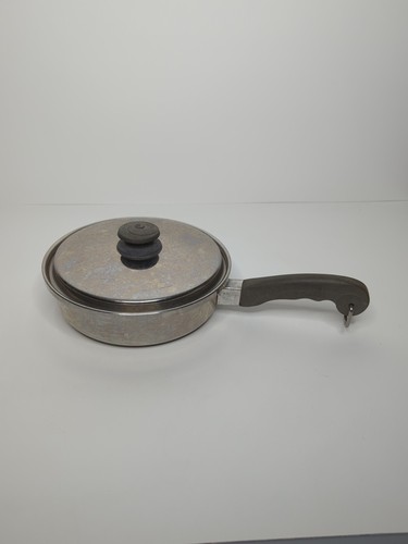 Saladmaster Stainless Steel 18-8 Tri-Clad 9 Inch Skillet Pan W/ Vapo ...