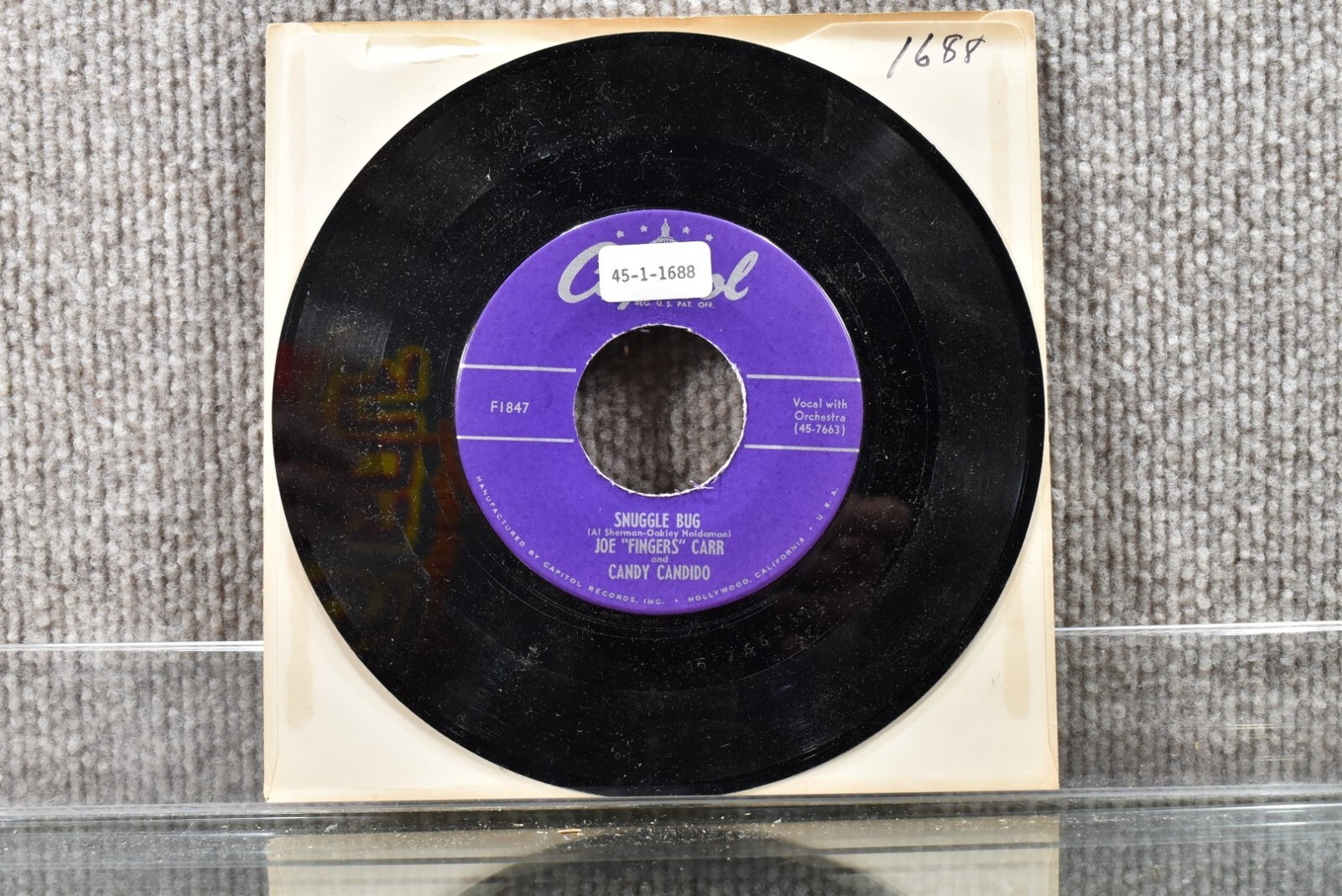 Joe "Fingers" Carr & Candy Candido "Cecilia / Snuggle Bug" Capitol ...