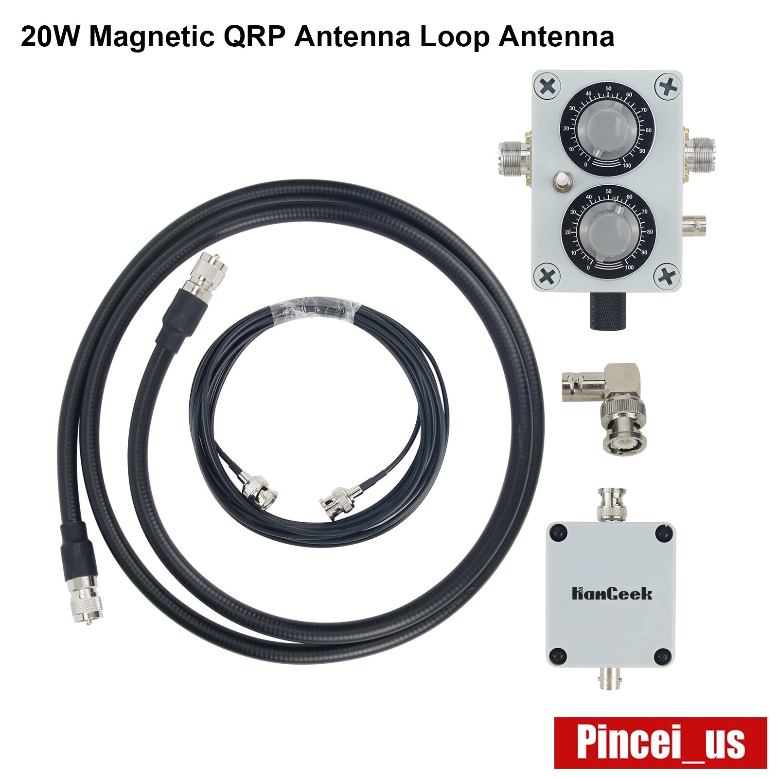 20W Magnetic QRP Antenna Loop Antenna for HF Transceivers ICOM-705 5 ...