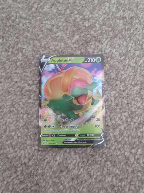 Pokémon TCG Appletun V Fusion Strike 026/264 Holo Ultra Rare for sale ...