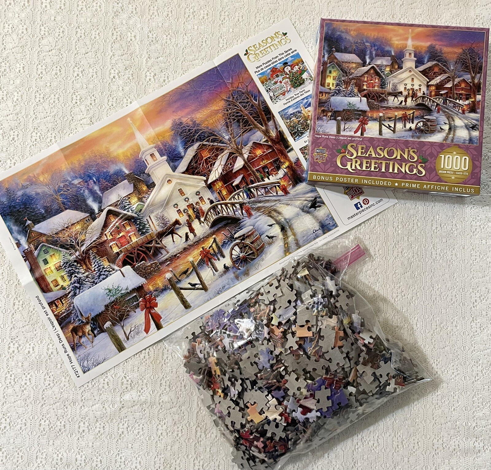MasterPieces Season's Greetings Jigsaw Puzzle Hope Runs Deep 1000pc Pre ...