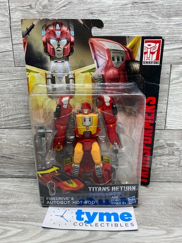 Transformers Generations Titans Return Firedrive & Autobot Hot Rod ...