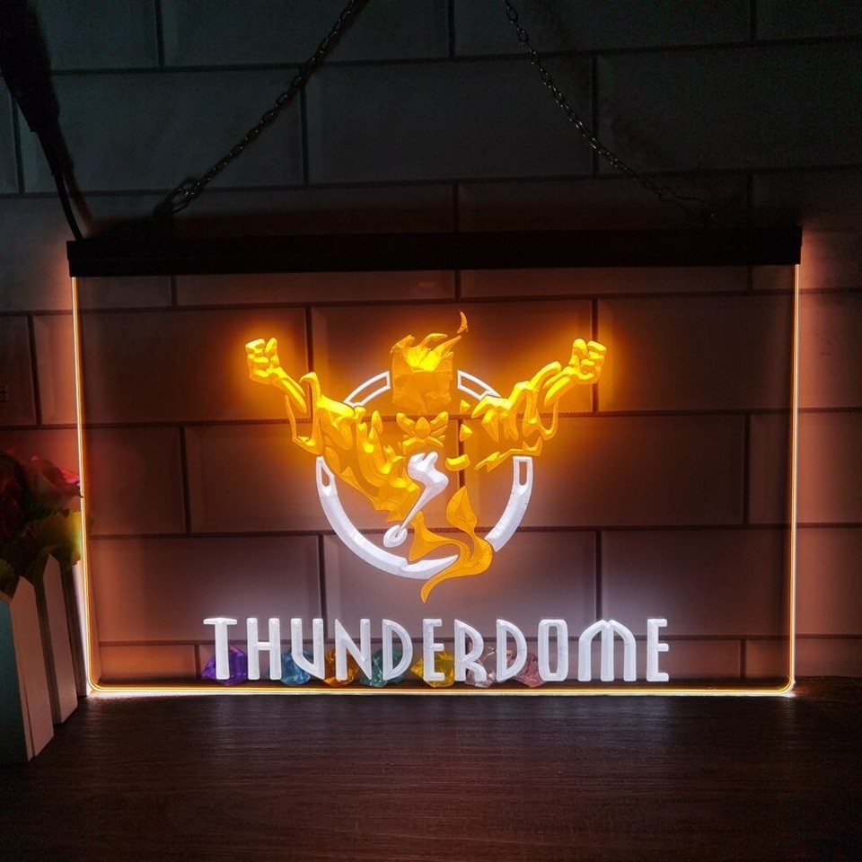 Thunderdome Techno Gabbar LED Neon Light Sign Music Room Bar Wall Art ...