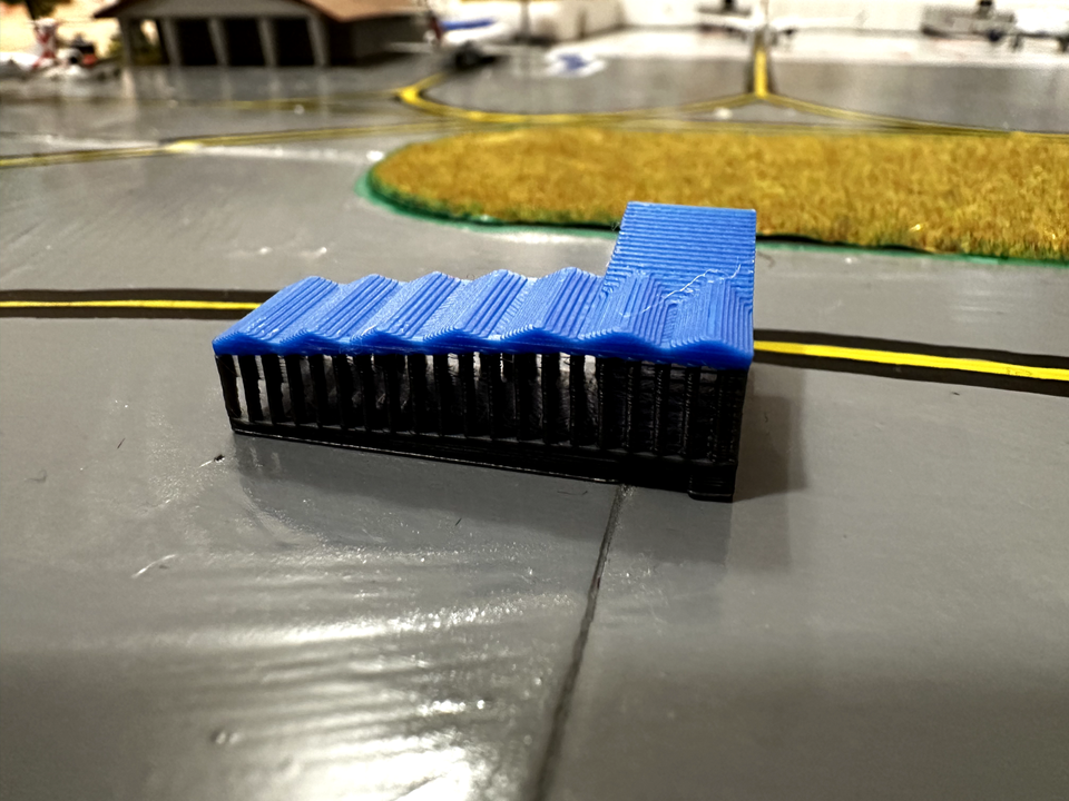 1/400 Scale Jet Bridge Ramp (Blue) - For Model Planes Airport Diorama ...