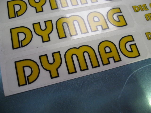 DYMAG WHEEL DECALS, YELLOW STICKERS, METRO 6R4, RALLY, GROUP B ...