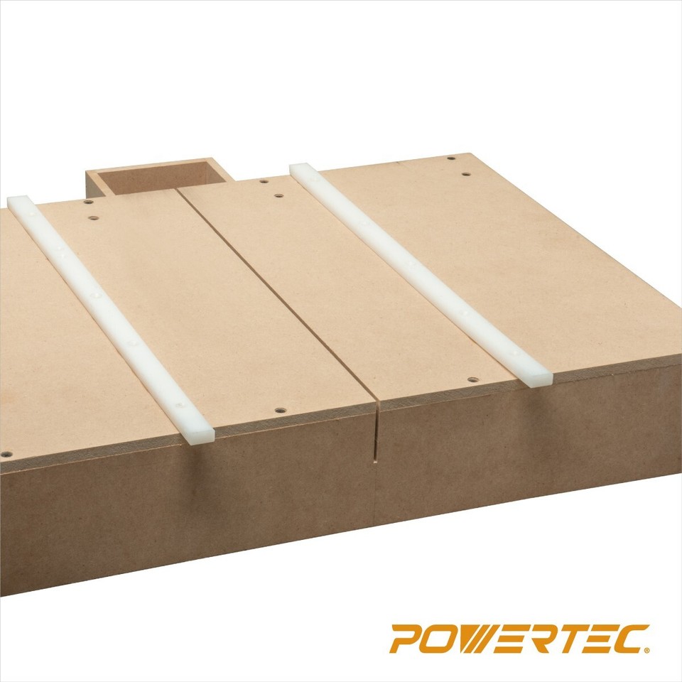 POWERTEC 71673 Table Saw Sled Kit w/ T-Tracks, Miter Bars, Knob, Bolt ...