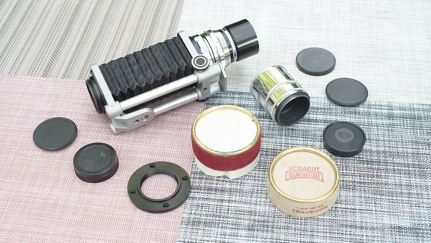 M42 Edixa Macro Equipment w/ A.Schacht Ulm Travenon 135/4.5 R Bellows ...
