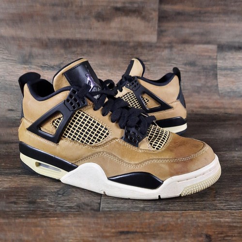 NIKE AIR JORDAN 4 IV RETRO WOMENS MUSHROOM FOSSIL BROWN WHITE BLACK ...