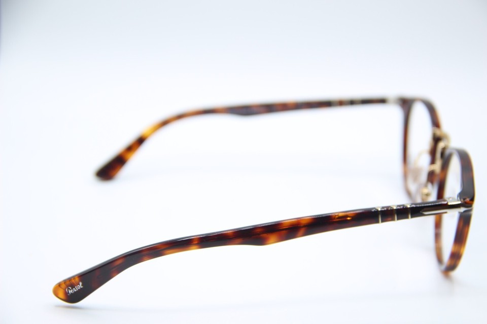NEW PERSOL P 3107-V 24 HAVANA GOLD AUTHENTIC FRAMES EYEGLASSES 47-22 | eBay